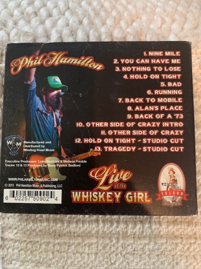 Phil Hamilton Live at Whiskey Girl Saloon CD, Fort Worth Texas - Etsy