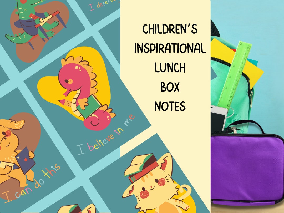 Lunch Box Notes| Inspirational Lunch Box Notes| Back to School ...
