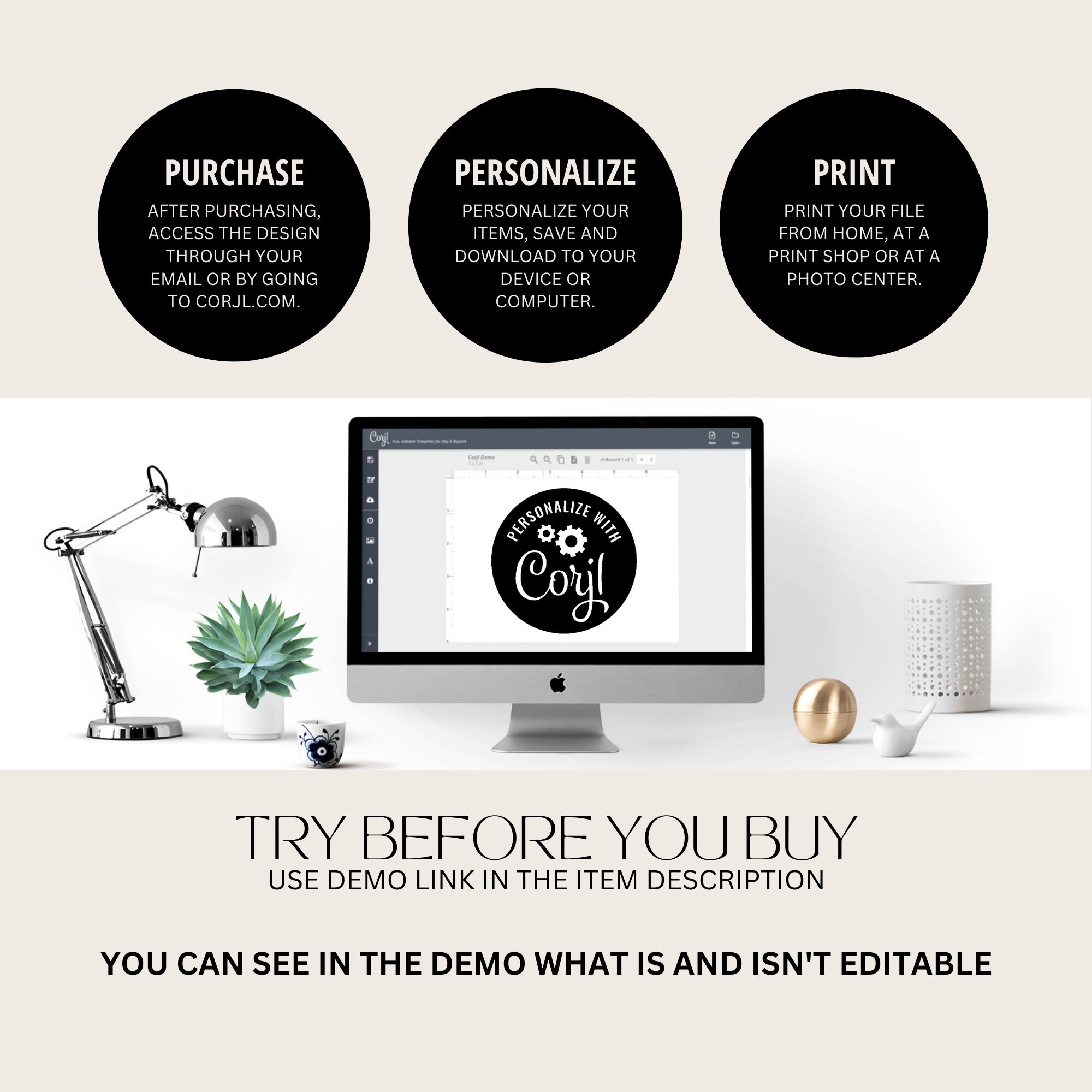 Moody Floral Welcome Sign INSTANT DOWNLOAD Editable, Printable ...