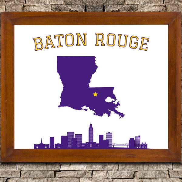 Lsu Silhouette - Etsy