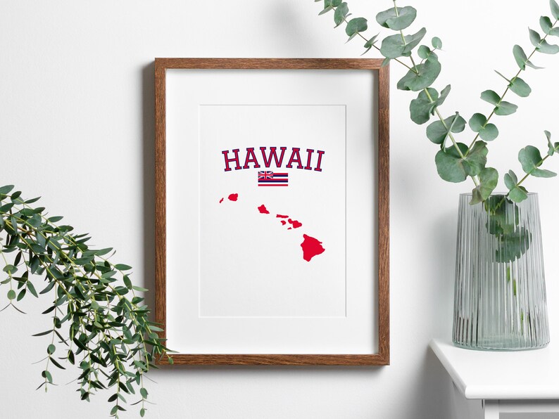 Hawaii Svg Jpg Png Pdf Silhouette File Digital - Etsy
