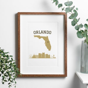 Orlando Florida Svg Jpg Png Pdf Silhouette File - Etsy