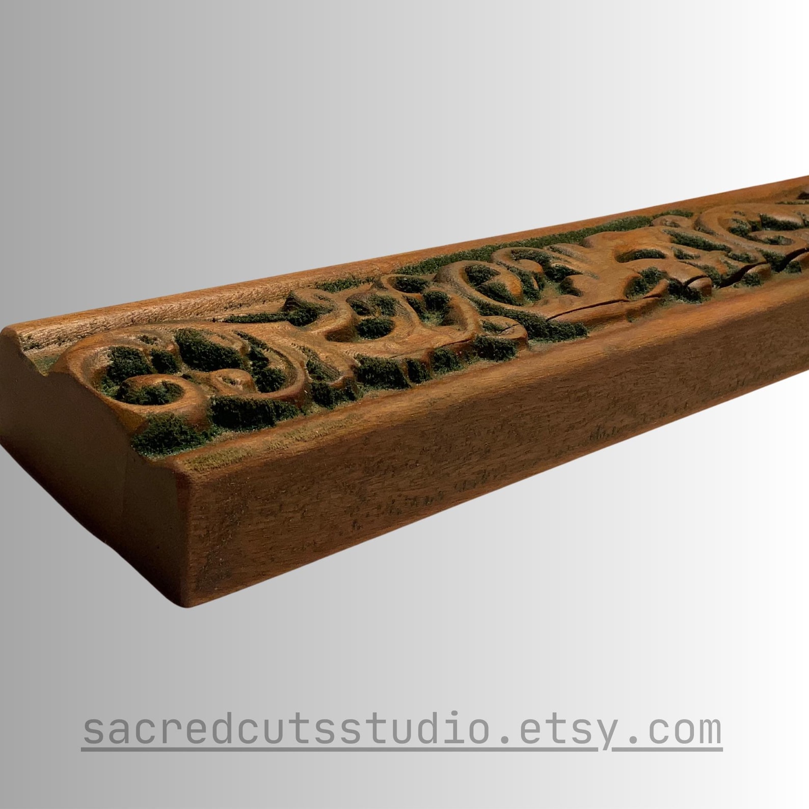 Carved Wooden Cornice Fragment, Wall Decor 8x40 Cm - Etsy