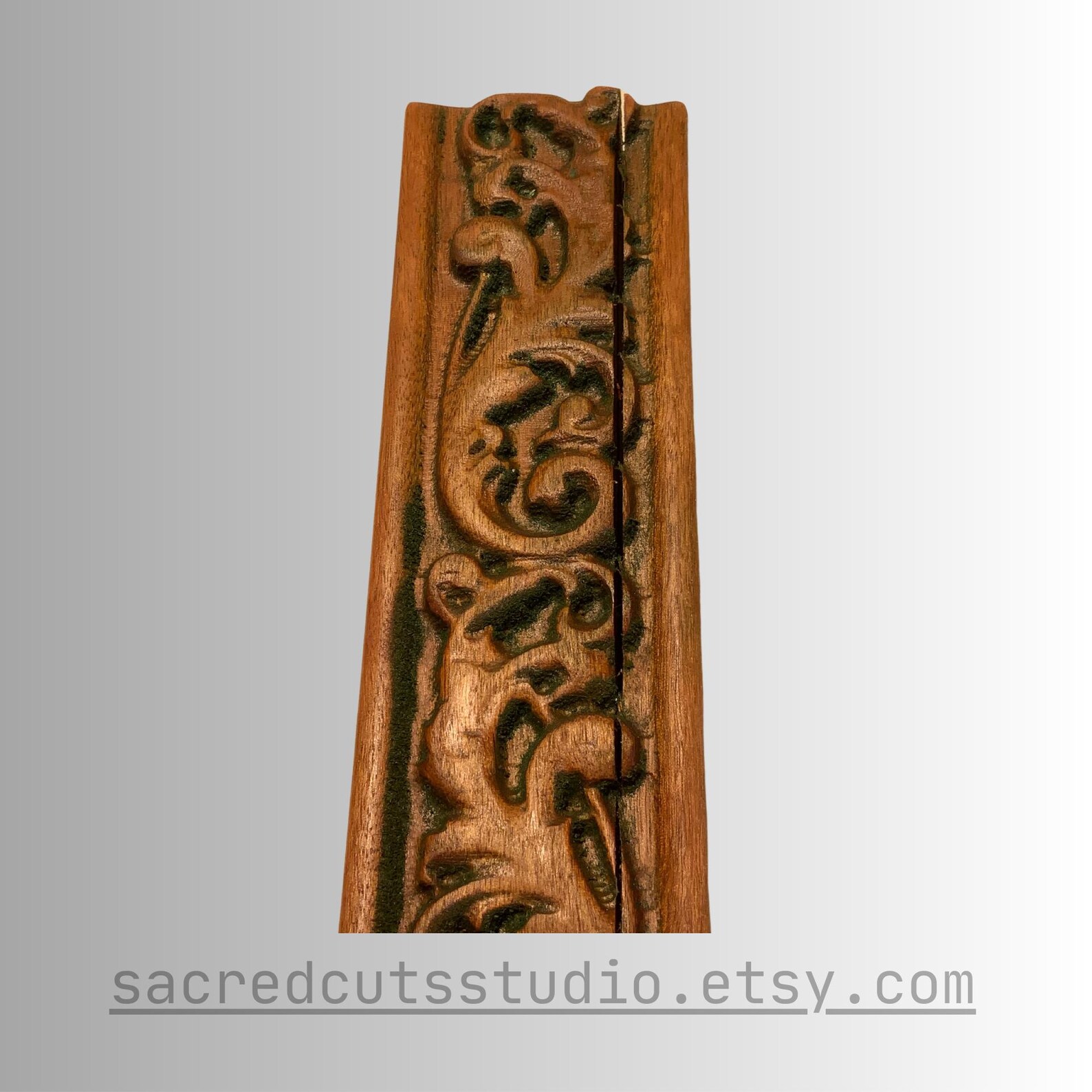 Carved Wooden Cornice Fragment, Wall Decor 8x40 Cm - Etsy