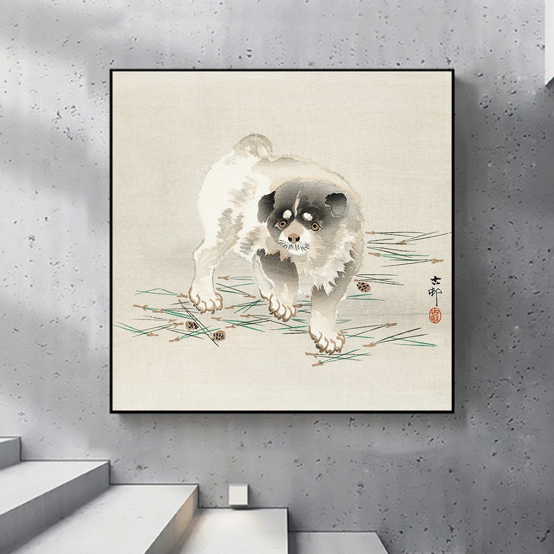 Young Dog-ohara Koson,vintage Japan Poster,japanese Fine Art Print ...