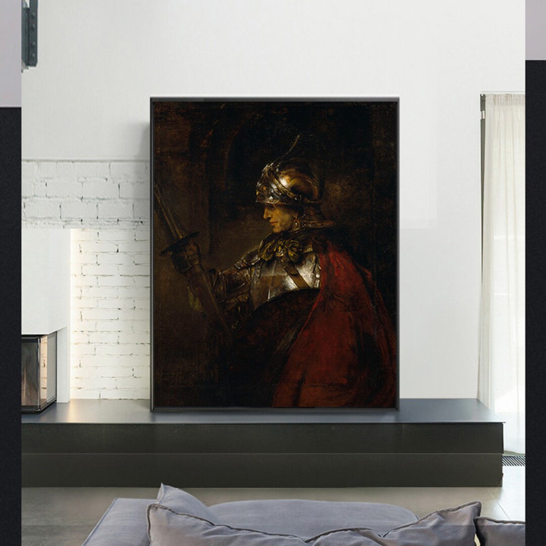Man in Armour, 1655-rembrandt,home Office Decor,reproduction of a ...