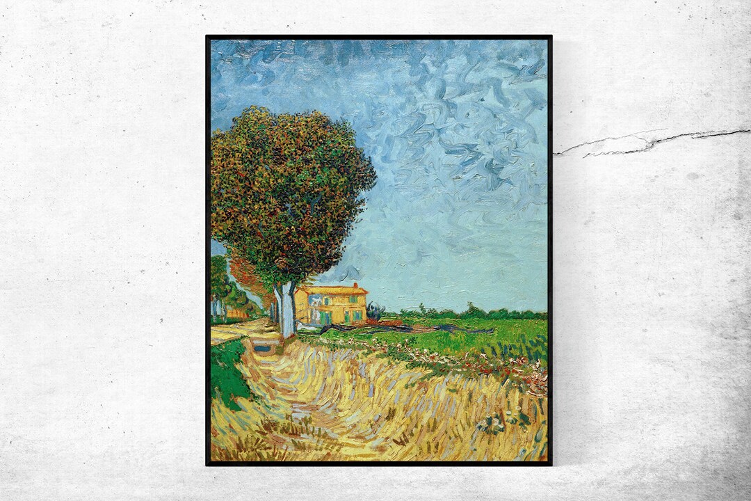 A Lane Near Arles-vincent Van Gogh,art Poster,home Decor,realism,post ...
