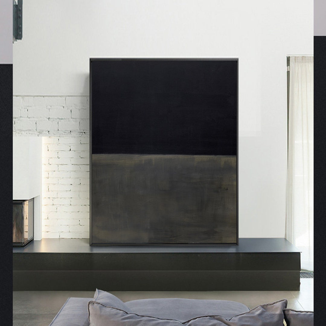Untitled,black on Gray-mark Rothko,rothko Art Poster,home Office Decor ...