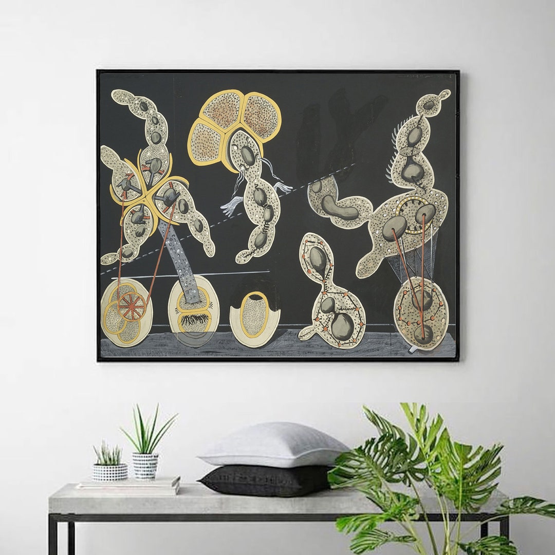 The Gramineous Bicycle-max Ernst,home Office Decor,fine Art Poster ...