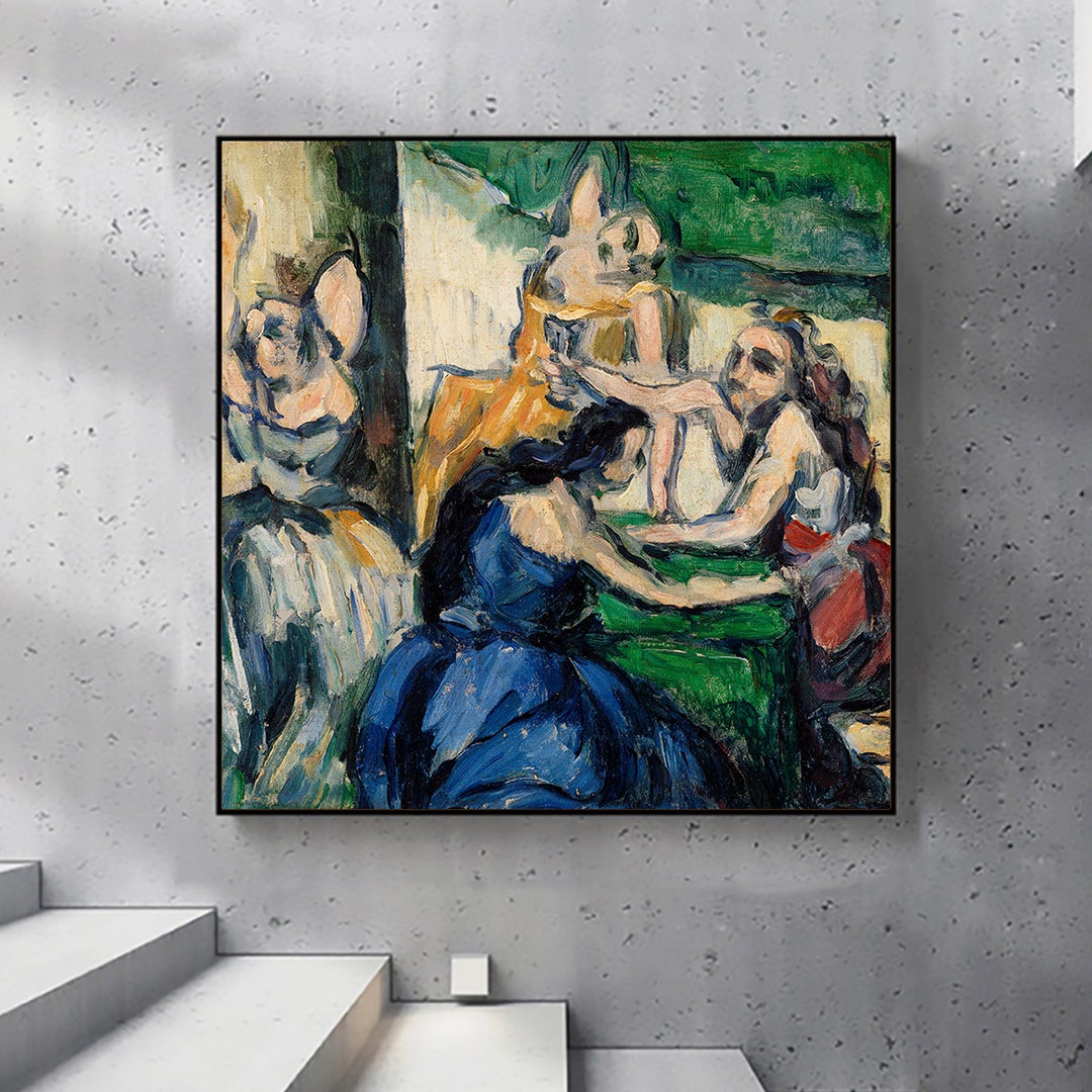 The Courtesans paul Cezanne,home Office Decor,fine Art Poster,canvas ...