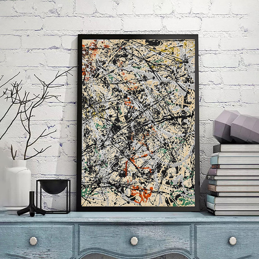 Number 32-jackson Pollock,home Office Decor,fine Art Poster,abstract ...