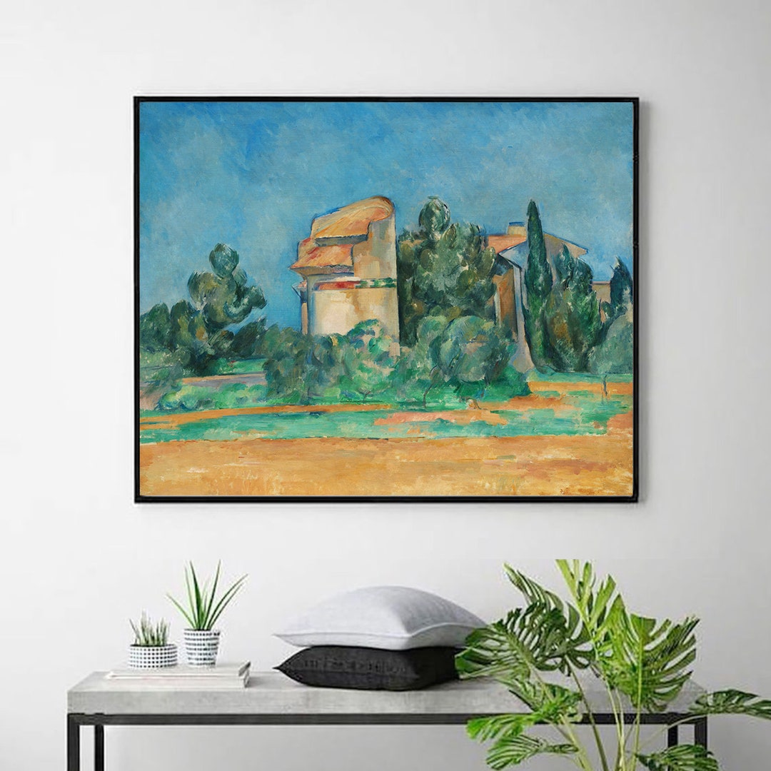 The Pigeon Tower paul Cezanne,home Office Decor,fine Art Poster,canvas ...