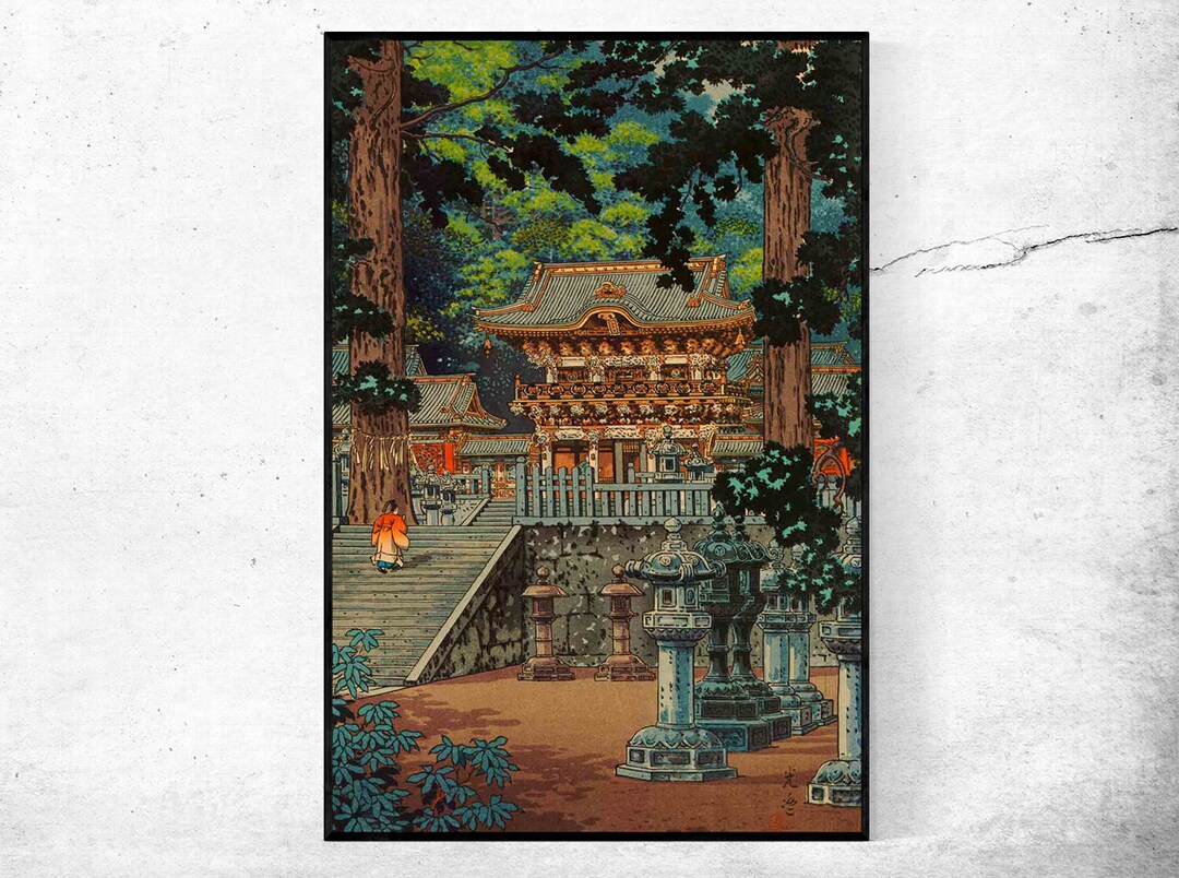Yomei Gate Nikko-tsuchiya Koitsuvintage Japan Posterjapanese - Etsy