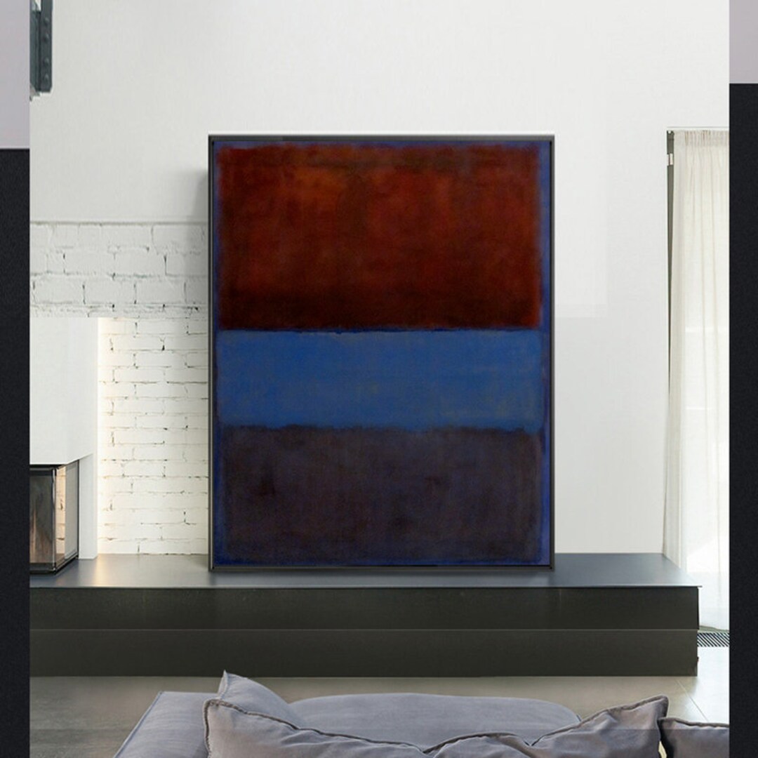 No 61 (rust and Blue)-mark Rothko,rothko Art Poster,home Office Decor ...