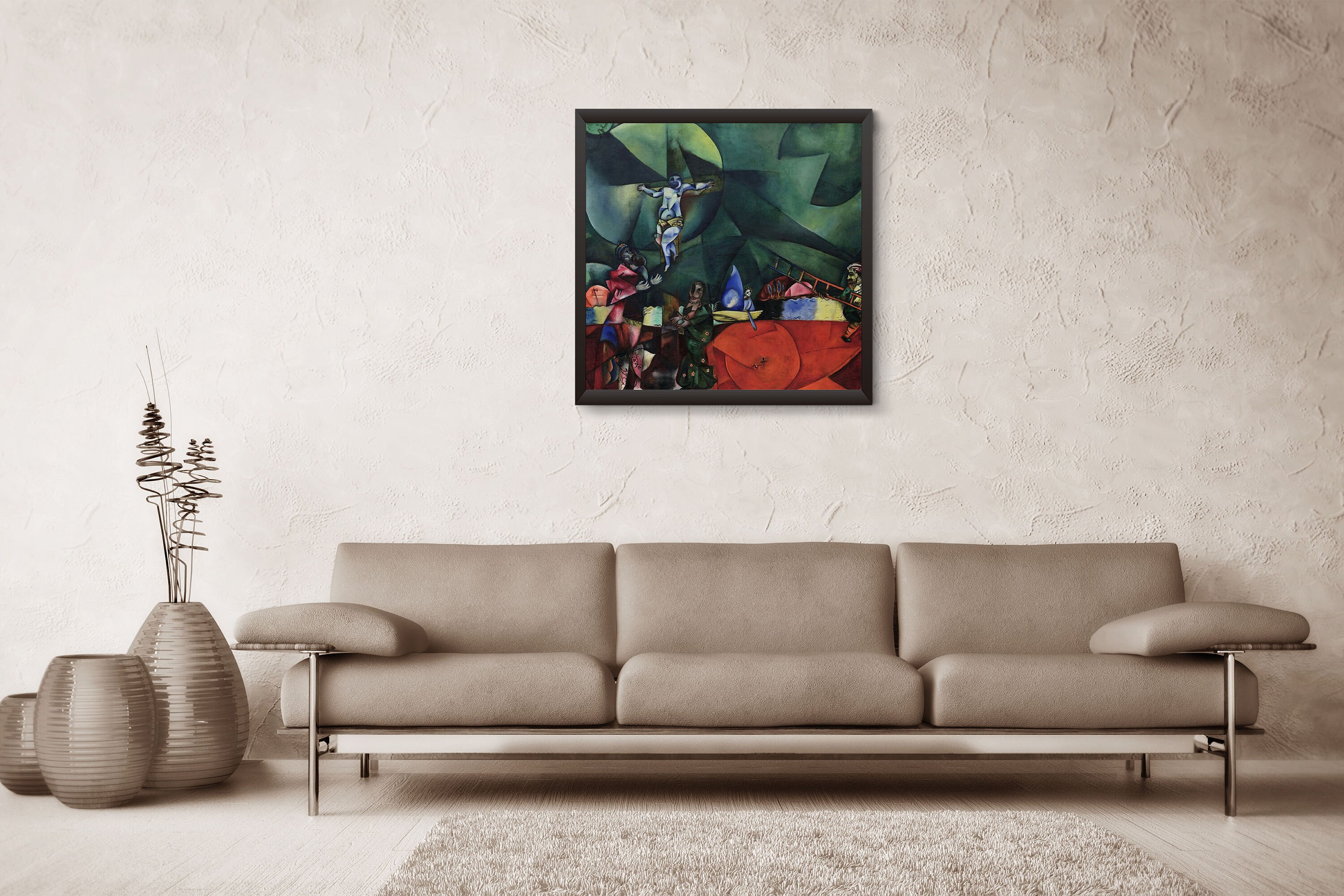 Calvary-marc Chagall,home Office Decor,ny Exhibition Print,canvas Wall ...