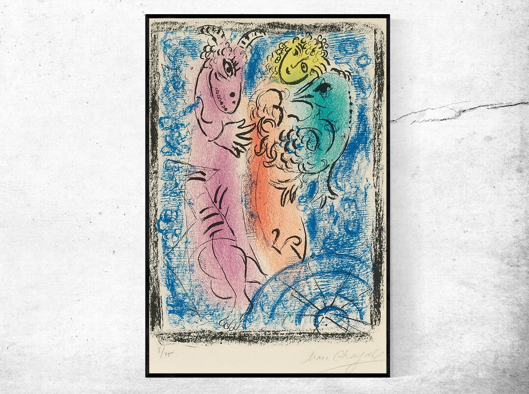 The Trap -marc Chagall,home Office Decor,ny Exhibition Print,canvas ...