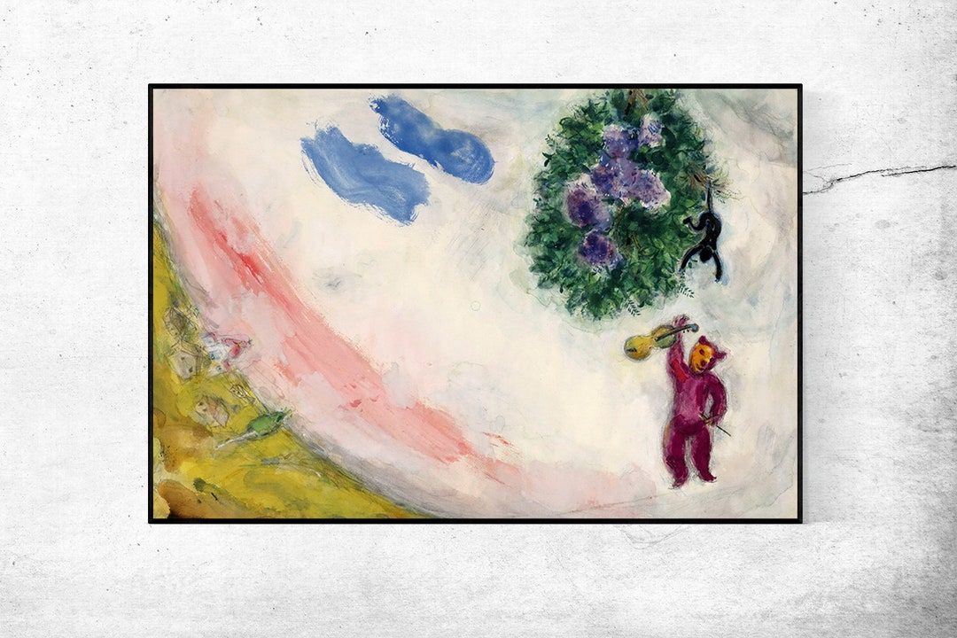 The Carnival-marc Chagall,home Office Decor,ny Exhibition Print,canvas ...