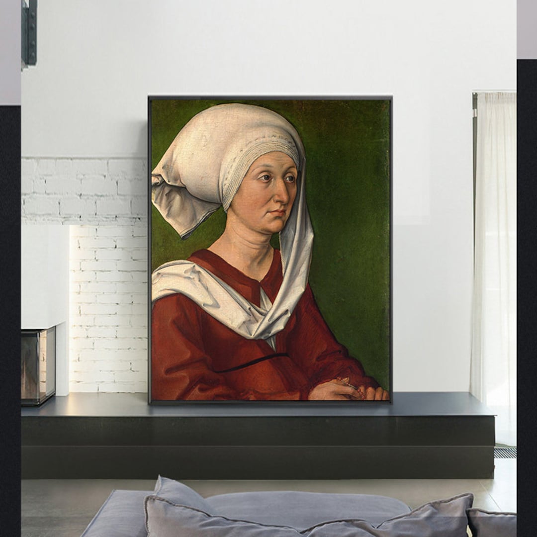 Portrait of Barbara Durer-albrecht Durer,home Office,renaissance ...