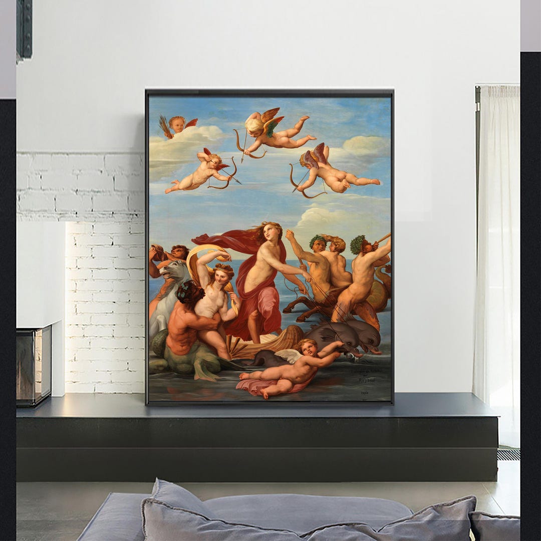 The Triumph of Galatea Raphael-famous Painting,vintage Giclee Print,fine Art,painting Posters ...