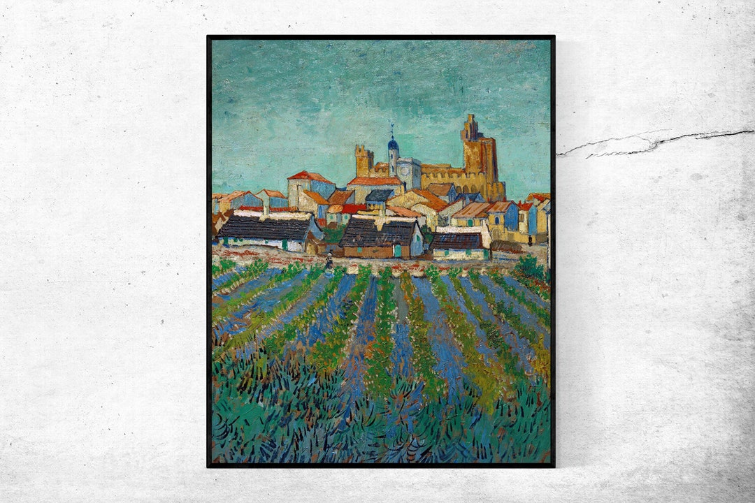 View of Saintes-maries-vincent Van Gogh,home Office Decor,realism,post ...