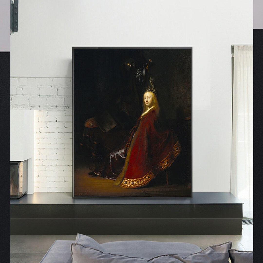 Minerva, 1631-rembrandt,home Office Decor,reproduction of a Classic ...