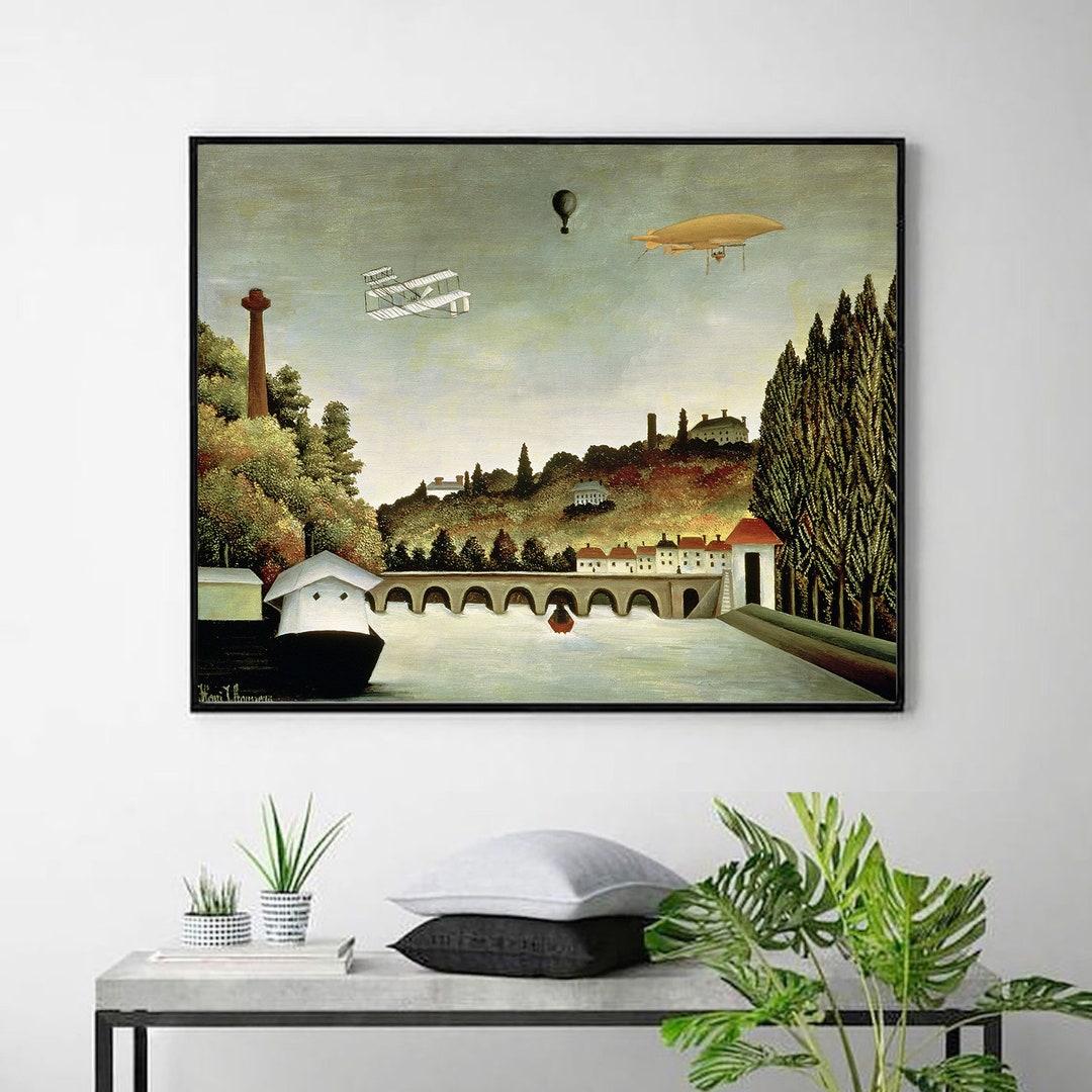 View of Sevres Bridge-henri Rousseau,home Office Decor,post ...