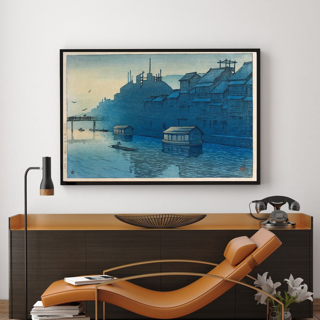 Morning at Dotonbori-kawase Hasui,home Office Decor,kawase Hasui Print ...