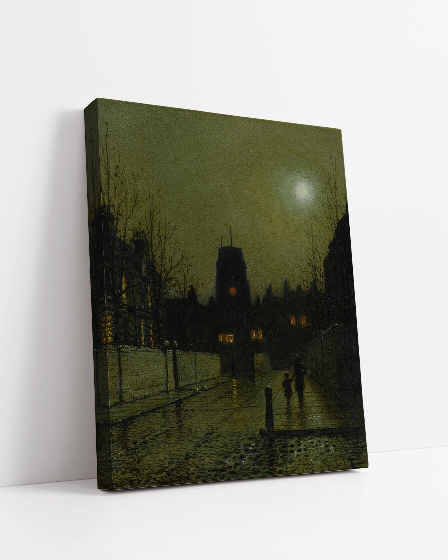 OLD Chelsea-john Atkinson Grimshaw,home Office Decor,symbolism Painting ...