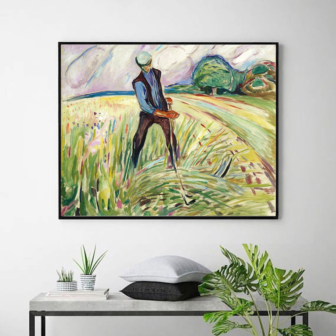The Haymaker-edvard Munch,home Office Decor,expressionism,vintage ...