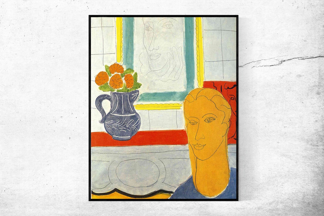 The Ochre Head-henri Matisse,home Office Decor,matisse Poster,giclee ...