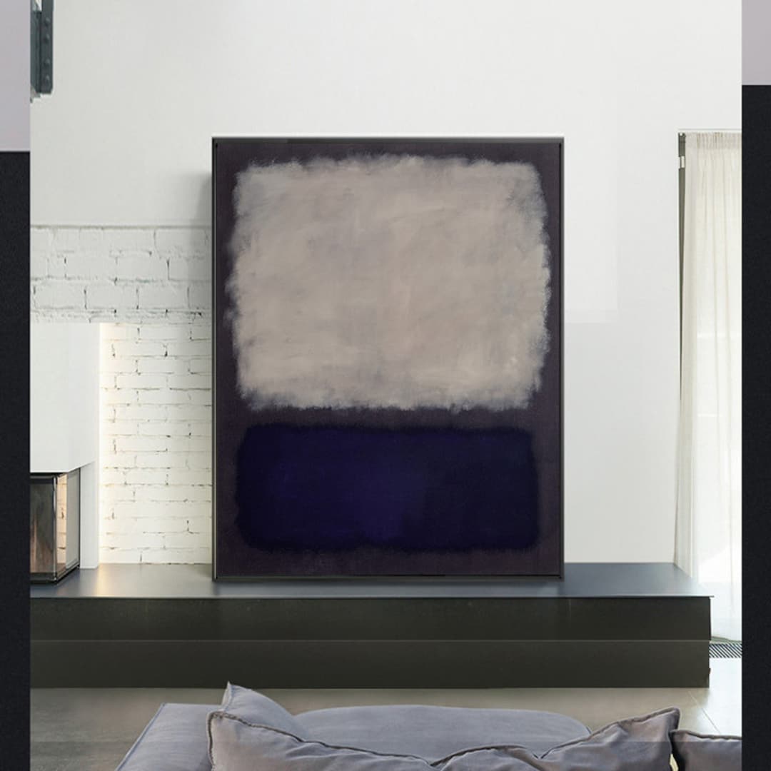 Blue_and_gray-mark Rothko,rothko Art Poster,home Office Decor,modern ...