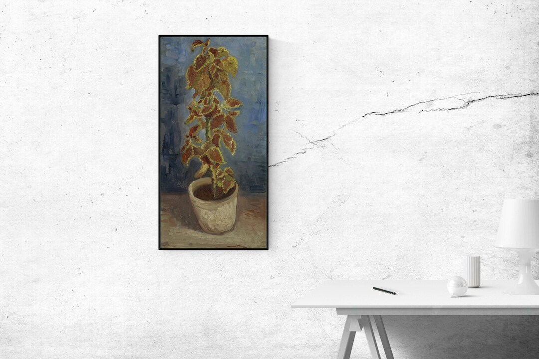 Coleus Plant in a Flowerpot-vincent Van Gogh,home Decor,realism,post ...