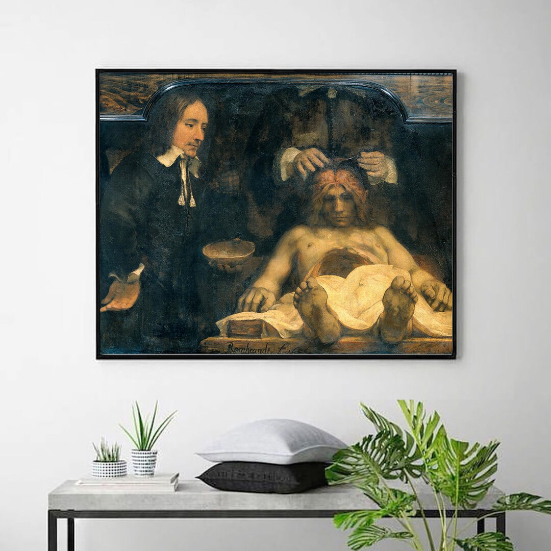 The Anatomical Lesson of Dr. Jan Deyman-rembrandt,office,reproduction of a Classic Painting,wall ...