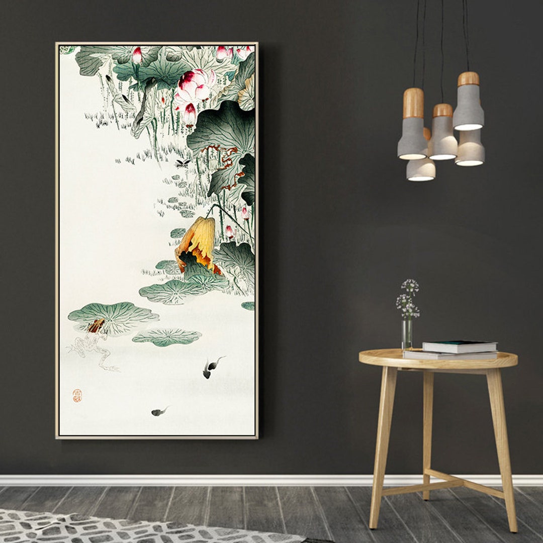 Frog and Tadpoles-ohara Koson,vintage Japan Poster,japanese Fine Art ...