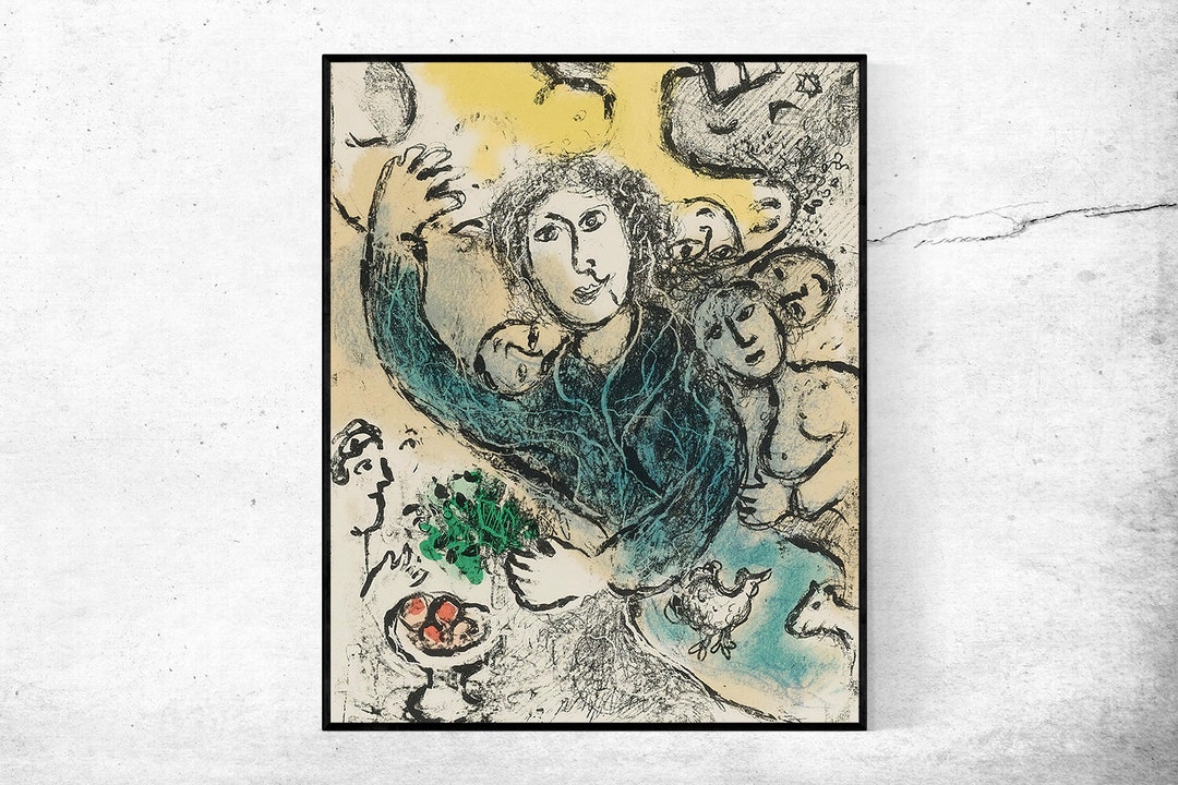 The Artist II -marc Chagall,home Office Decor,ny Exhibition Print ...