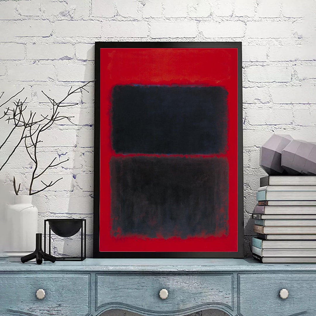 Light Red Over Black-mark Rothko,rothko Art Poster,home Office Decor ...