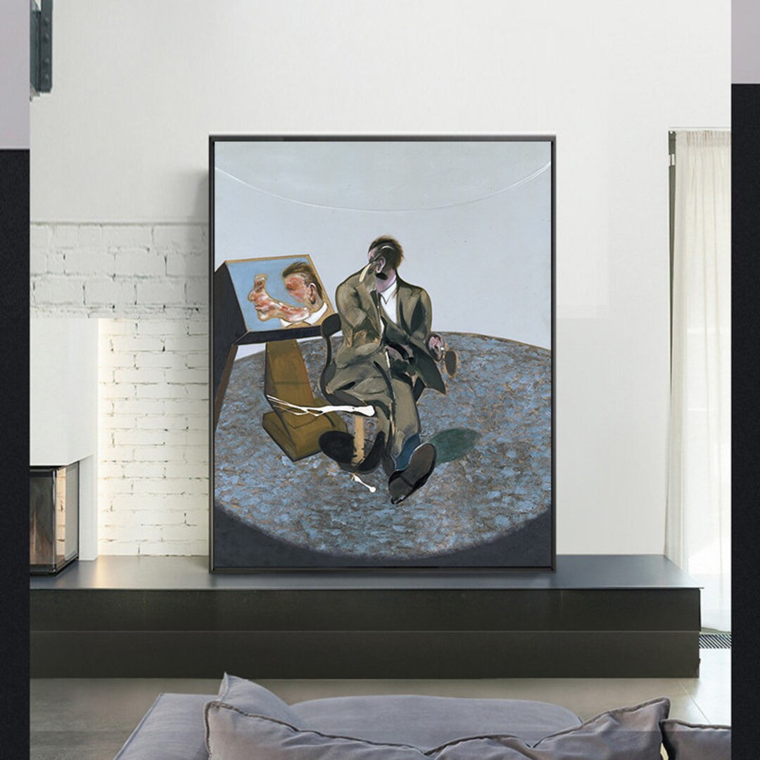 Portrait of George Dyer-francis Bacon,home Office Decor,modern Wall ...
