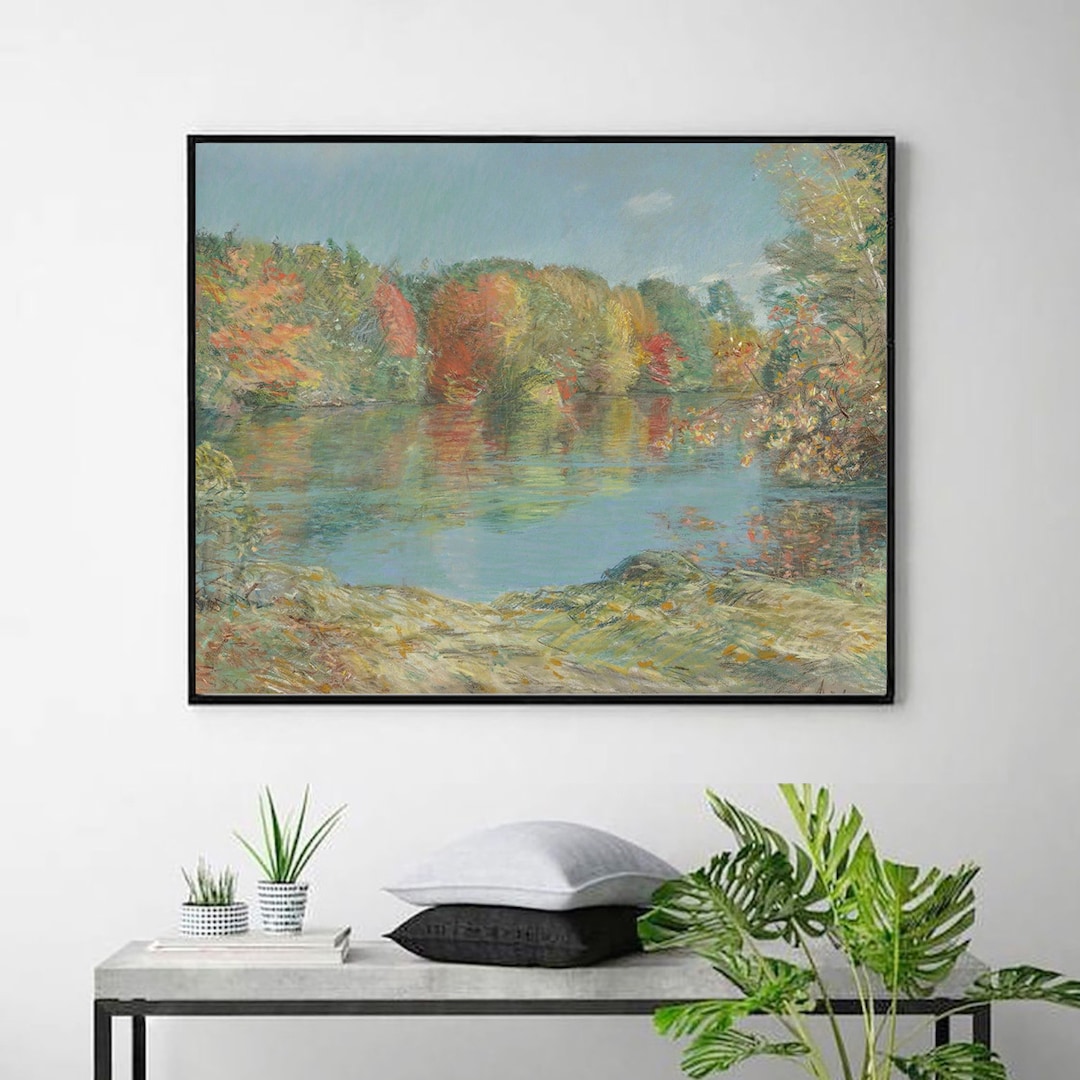 Walden Pond-frederick Childe Hassam,home Office Decor,giclee Print ...