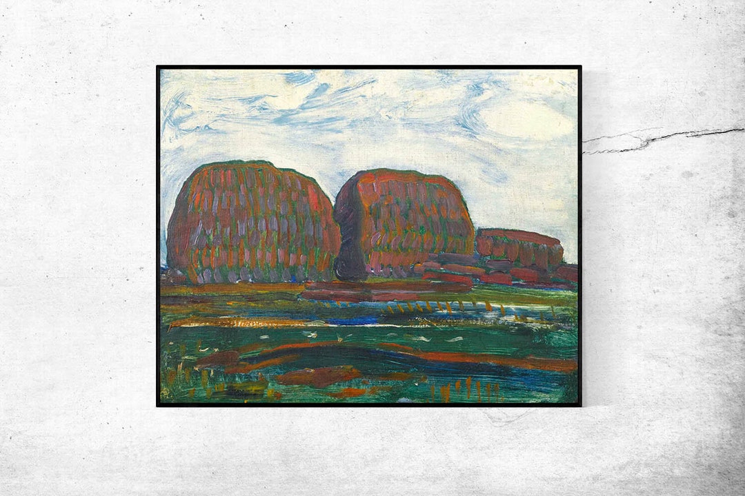 Haystacks Iii-piet Mondrian,giclee Print,bauhaus Wall Art,expressionism ...