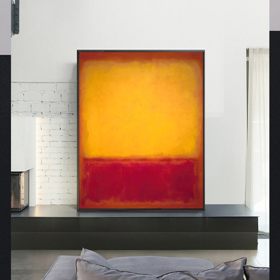 Yellow Over Purple-mark Rothko,rothko Art Poster,home Office Decor ...