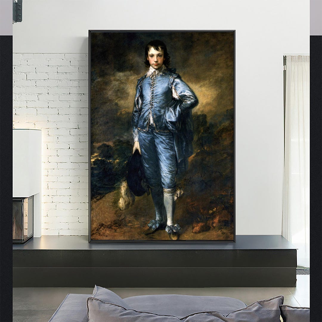 The Blue Boy - Thomas Gainsborough-famous Painting,vintage Giclee Print ...