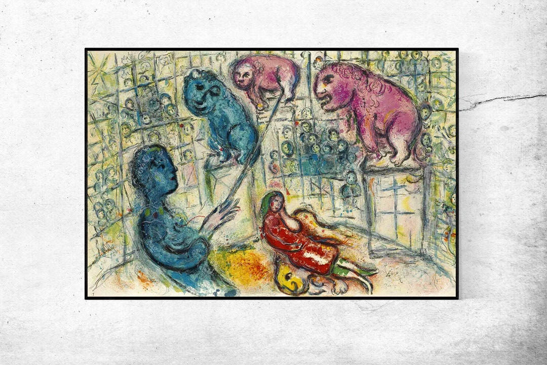 Cirque One Print-marc Chagall,home Office Decor,ny Exhibition Print ...