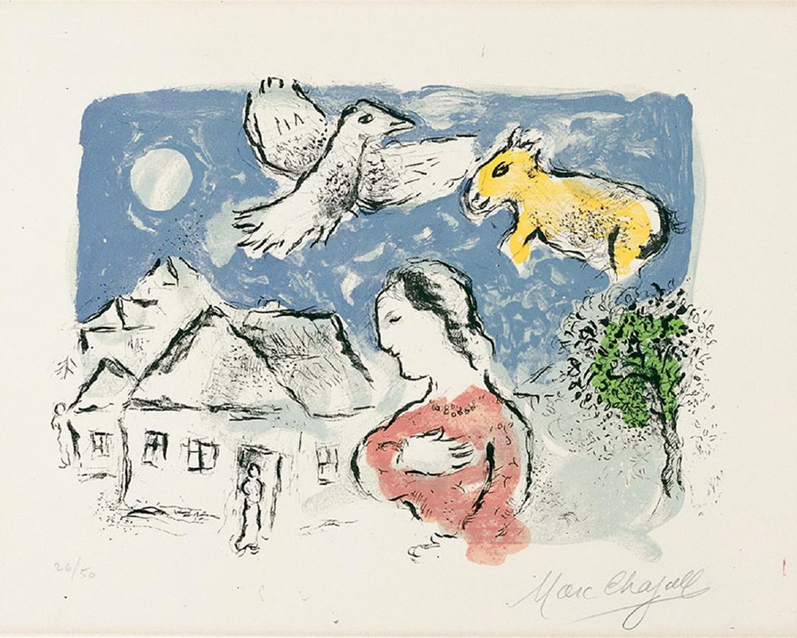 Dorf-marc Chagall,home Office Decor,ny Exhibition Print,canvas Wall Art ...