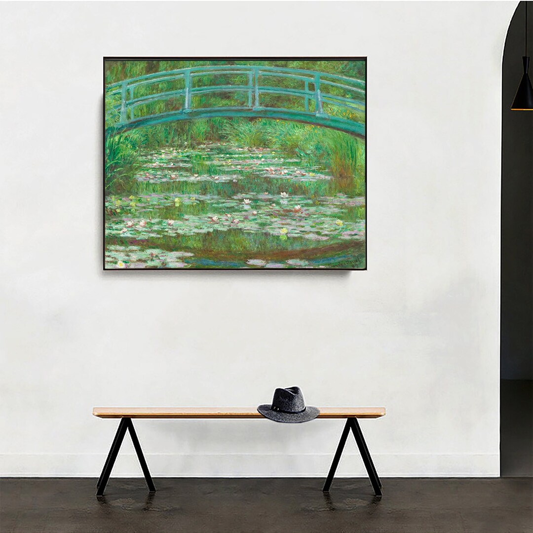 The Japanese Footbridge-claude Monet,home Office Decor,realism ...