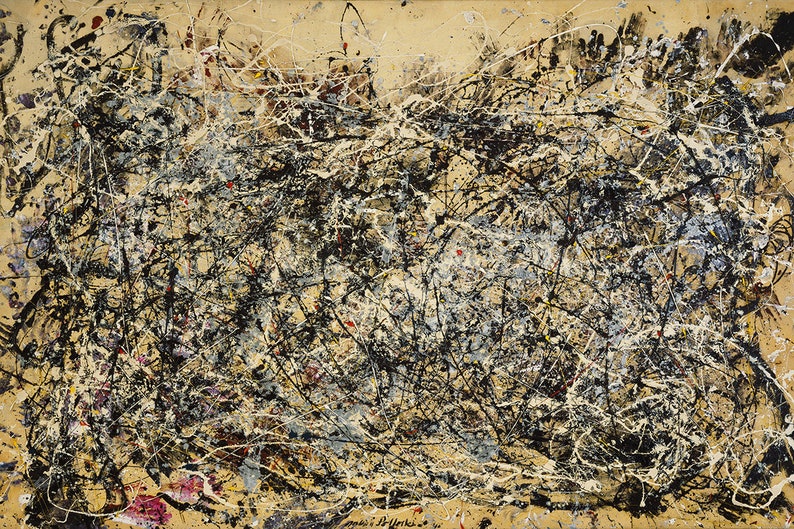 Number 1a-jackson Pollock,home Office Decor,fine Art Poster,abstract ...