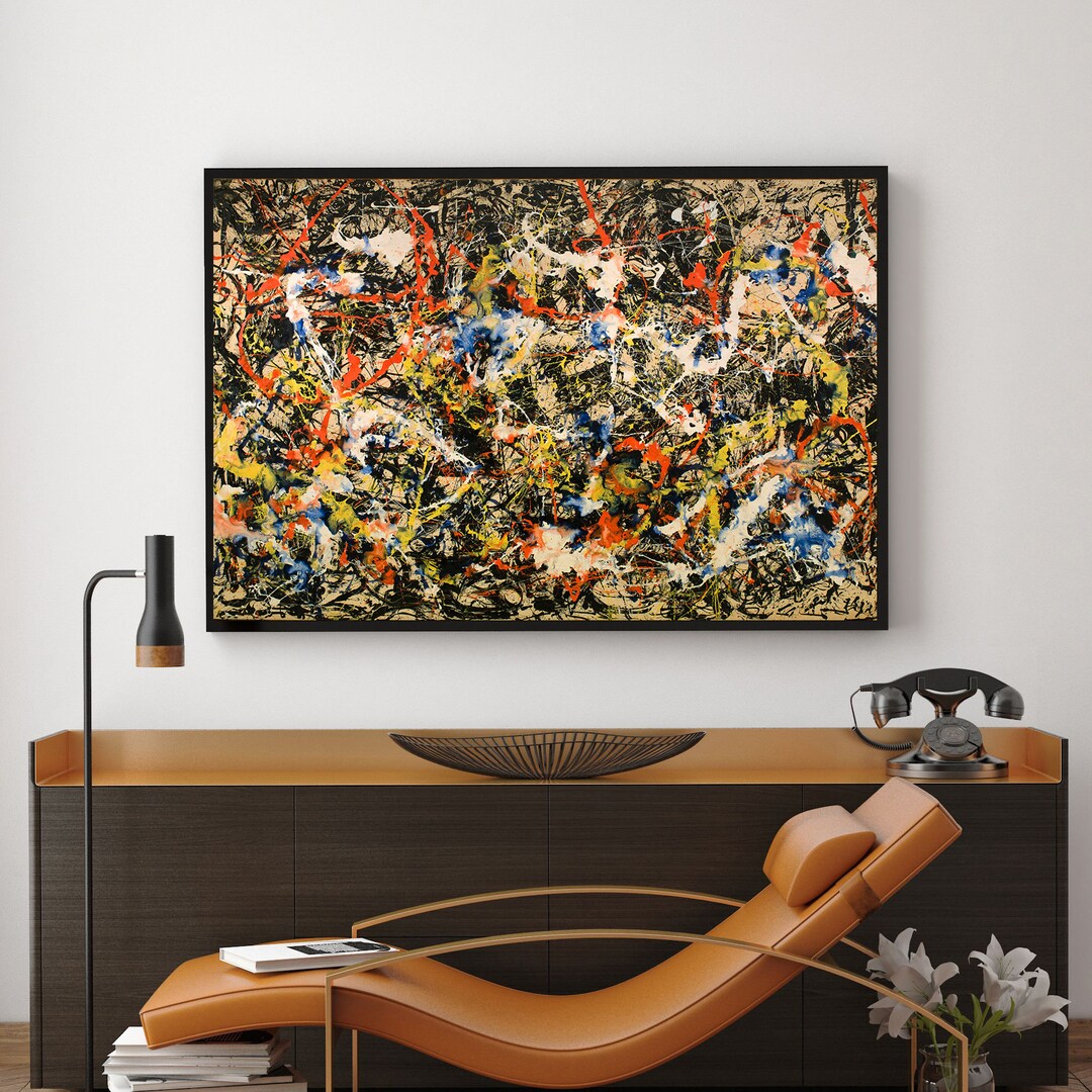 Convergence-jackson Pollock,home Office Decor,fine Art Poster,abstract ...