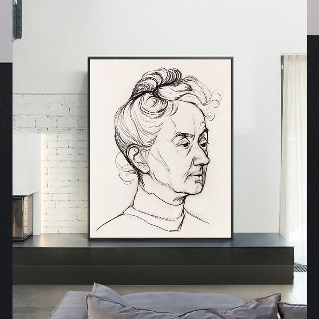 Portrait of Mrs. Corry Pabst-julie De Graag,home Decor,realism,post ...