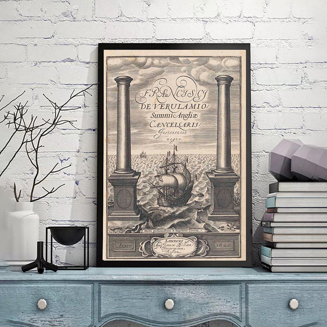 Instauratio Magna Novum-francis Bacon,home Office Decor,modern Wall ...