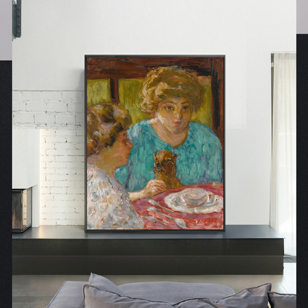DEUX DAMES Avec Chat-pierre Bonnard,home Office Decor,fine Art Poster ...