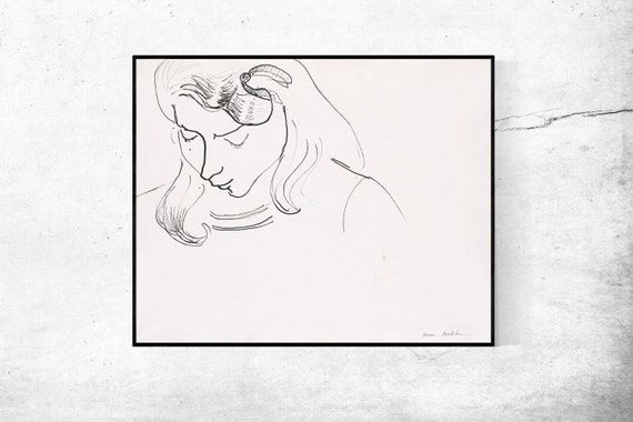 Marguerite Reading-henri Matissehome Office Decormatisse - Etsy